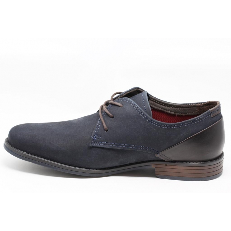 Sapato homem clássico PEGADA em nobuk com palmilha de conforto ...